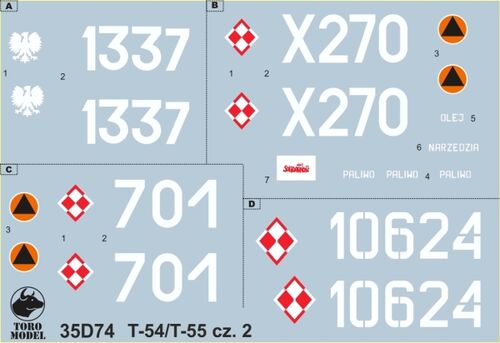 Toro Model 35D74 T-54/T-55 w Wojsku Polskim cz.2