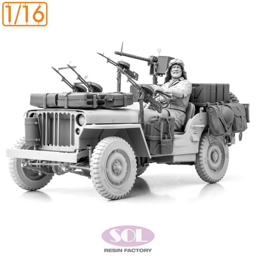 NEW! SOLMODEL MM978 British WWII SAS 1/4 Ton 4x4 Patrol Car - Conversion Kit (for Takom Kits / 3D-Printed)