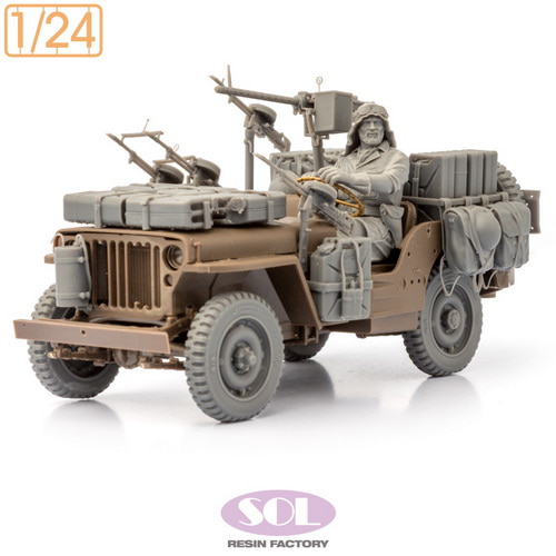 NEW! SOLMODEL MM979 British WWII SAS 1/4 Ton 4x4 Patrol Car - Conversion Kit (for Italeri and Hasegawa Kits / 3D-Printed)