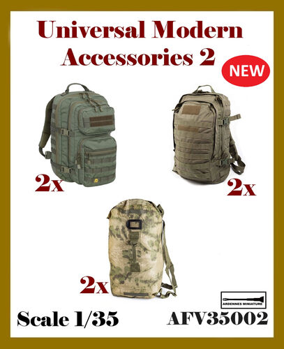 Ardennes Miniature AFV35002 Universal Modern Accessories No.2 (6 pcs)