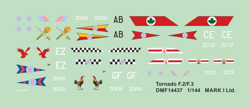 NEW! Mark I Decals DMF14437 PANAVIA Tornado F.2 / F.3 in RAF Service