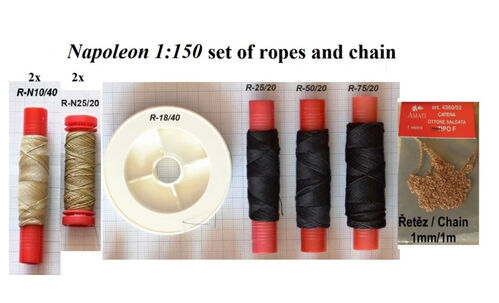 NEW! HiSModel SET-104Na07 Napoleon - Set of Ropes and Chain (for IMAI Kits)