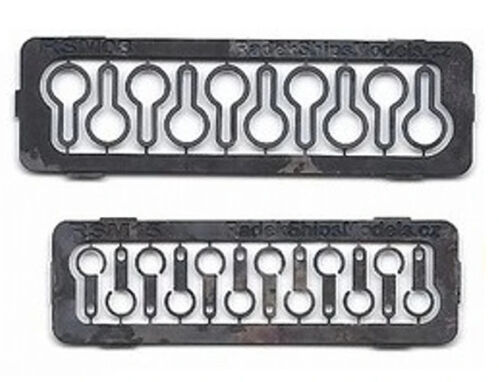HiSModel SET-109WH03 Wappen von Hamburk - Clamps of Deadeyes (for Revell and Lindberg Kits)