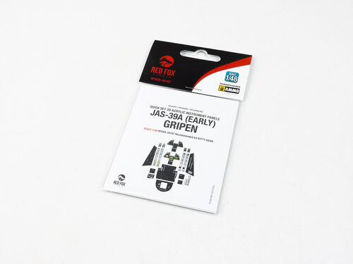Red Fox Studio QS-48187 Saab JAS-39A Gripen (Early) - Instrument Panels (for Kitty Hawk Models Models Kits)