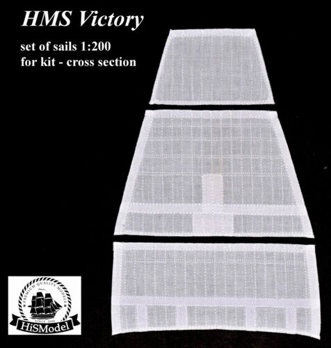 NEW! HiSModel S461 HMS Victory - Cross Section Set of Sails