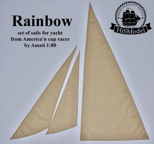 NEW! HiSModel S469 Rainbow - Set of Sails (for Amati Kits)