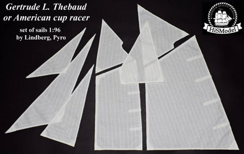 NEW! HiSModel S471 Gertrude L. Thebaud - Set of Sails (for Lindberg / Pyro and Life-Like Kits)