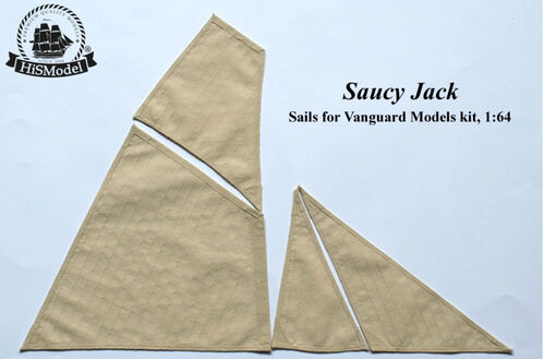 NEW! HiSModel S483 Saucy Jack - Set of Sails (for Vanguard Models Kits)