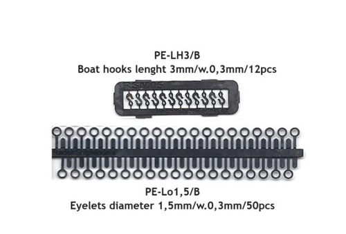 HiSModel SET-004Che06 Chebec - Eyelets and Hooks for Gun Hoists (for Heller Kits)