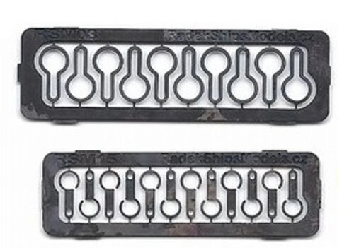 HiSModel SET-028Br02 Brigantina - Clamps of Deadeyes (for Zvezda Kits)