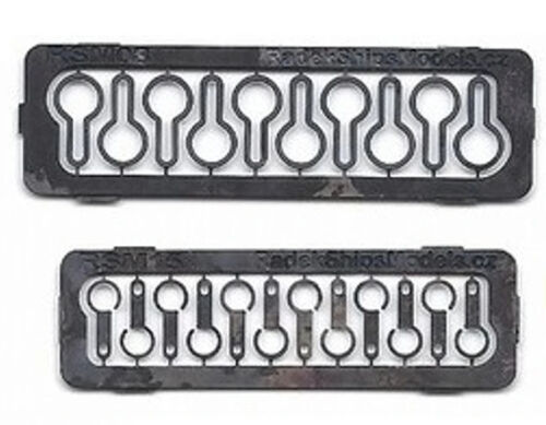HiSModel SET-042RL03 Royal Louis and Gladiateur - Clamps of Deadeyes (for Heller Kits)