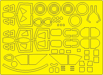 NEW! New Ware AM1367 MiG-21 R - ADVANCED Kabuki Masks (for Eduard Kits)