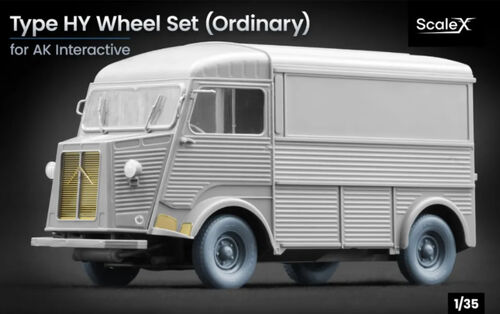 NEW! ScaleX WM35032 Citroen Type HY - Ordinary Wheel Set (for AK Interactive Kits)