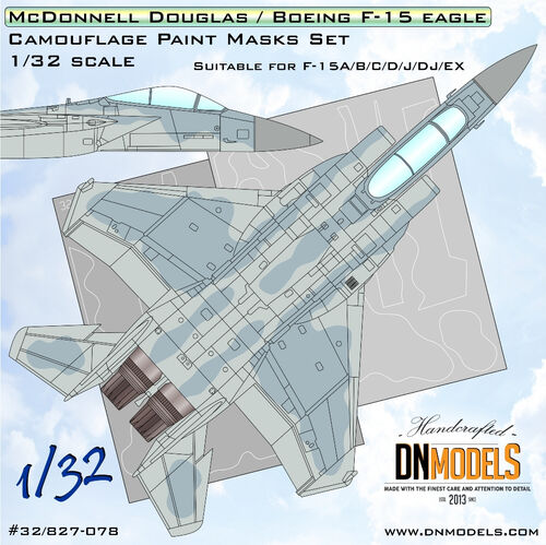 NEW! DN Models 32-827-078 McDonnell Douglas F-15 Eagle Camouflage Paint Masks Set