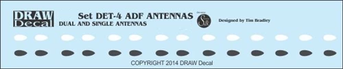 Draw Decal 20-DET-04 ADF Antennas Decals Set