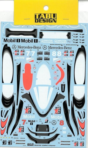 NEW! Tabu Design 20128B McLaren MP4/13 - Full Sponsor Decals