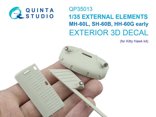 NEW! Quinta Studio QP35013 Sikorsky MH-60 L / SH-60 B and HH-60 G Early - External Elements (for Kitty Hawk Kits)