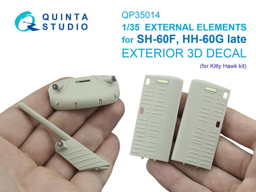 NEW! Quinta Studio QP35014 Sikorsky SH-60 F and HH-60 G Late - External Elements (for Kitty Hawk Kits)