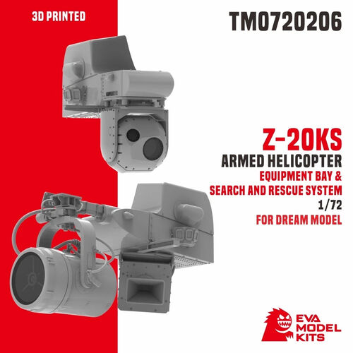 EVA Model Kits TM0720206 Harbin Z-20 KS - Equipment Bay and Search & Resue System (3D-Printed / for Dream Model Kits)