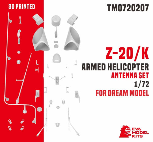 EVA Model Kits TM0720207 Harbin Z-20 - Antena Set (3D-Printed / for Dream Model Kits)