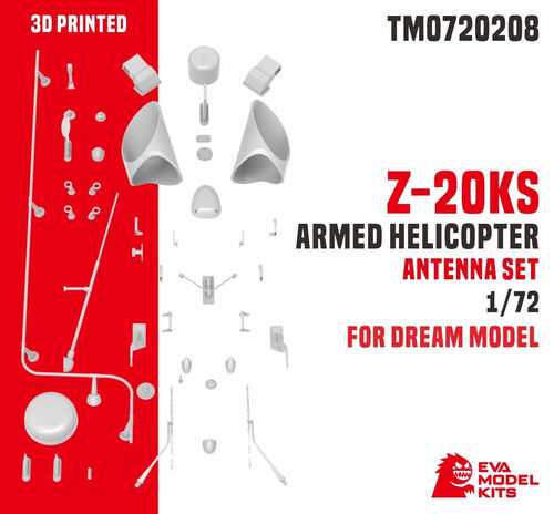 EVA Model Kits TM0720208 Harbin Z-20 KS - Antena Set (3D-Printed / for Dream Model Kits)