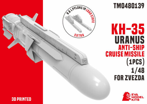 EVA Model Kits TM0480139 Kh-35 Uranus Anti-Ship Missile (3D-Printed)