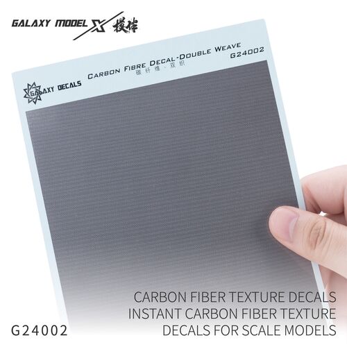NEW! Galaxy-Model G24002 Carbon Fiber Texture Decal (Double Weave)