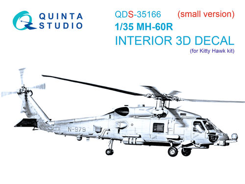 NEW! Quinta Studio QDS35166 Sikorsky МН-60 R Seahawk - 3D-Printed & Coloured Interior Small Version (for Kitty Hawk Kits)