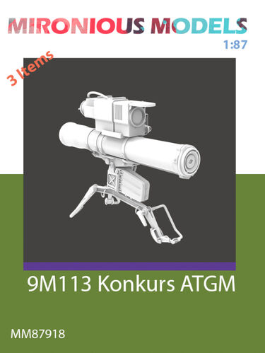 Mironious Models 87918 9M113 Konkurs ATGM (3 pcs)