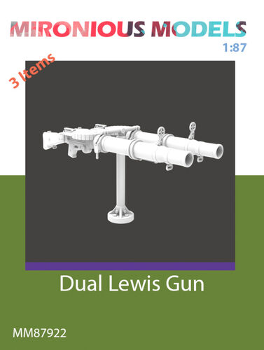 NEW! Mironious Models 87922 Dual Lewis Gun (3 pcs)