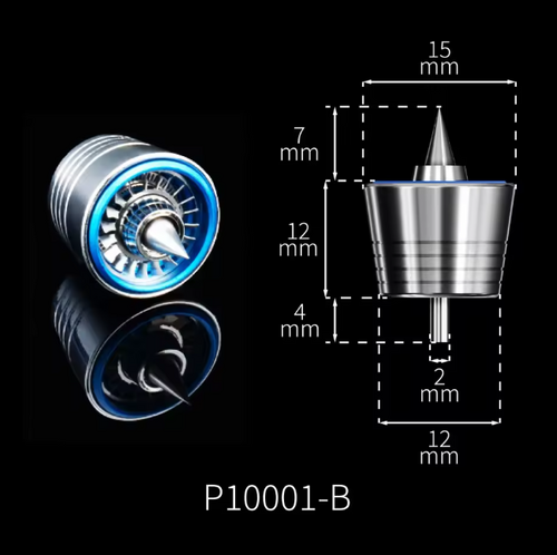 Galaxy-Model P10001-B Metal Nozzle Upgrade Set 1001 (Blue)