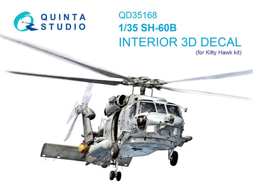 Quinta Studio QD35168 Sikorsky SН-60 B Seahawk - 3D-Printed & Coloured Interior (for Kitty Hawk Kits)