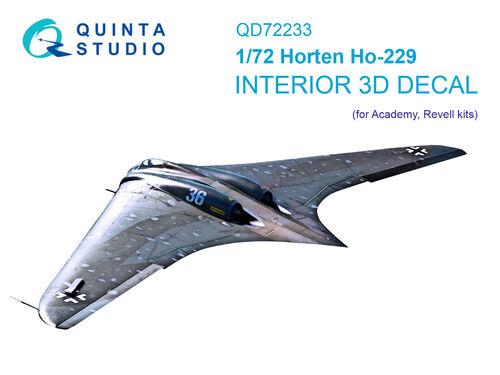 Quinta Studio QD72233 Horten Ho 229 - 3D-Printed & Coloured Interior (for Academy Kits)