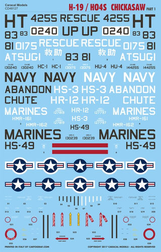 NEW! Caracal Models 48127 Sikorsky H-19 / HO4S Chickasaw Part 1