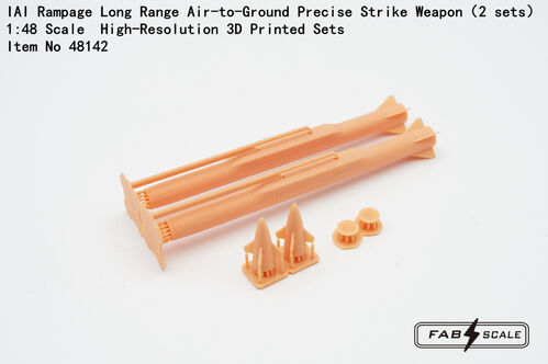 NEW! Fab Scale Fa48142 IAI Rampage - Long Range Air-to-Ground Precise Strike Weapon (3D-Printed / 2 pcs)