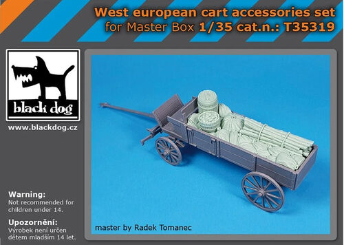 Black Dog T35319 West European Cart - Accessories Set (for Master Box Kits)