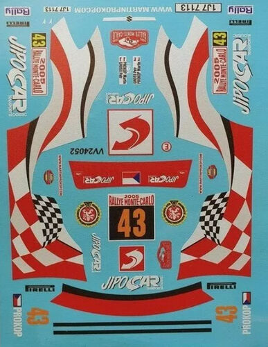 NEW! Colorado / Carpena Decals 24052 Suzuki S1600 - Prokop Rally Monte Carlo 2005