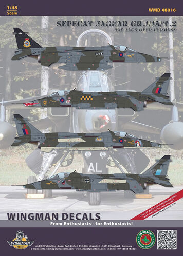 Wingman Models D48016 Sepecat Jaguar GR.1/1A/T.2 (25 Schemes)