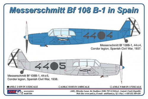 NEW! AML C2039 Messerschmitt Bf-108 in Spain
