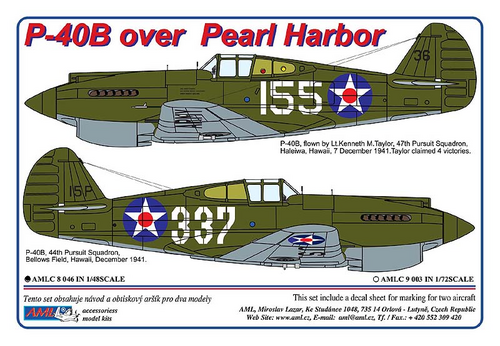 AML C8046 Curtiss P-40 B over Pearl Harbor (2 Schemes)