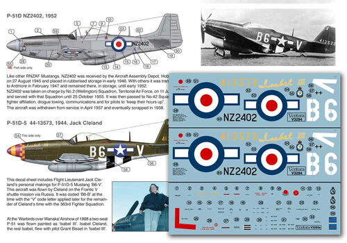 NEW! Ventura 3294 RNZAF Mustang - No.2 Wellington Sqn