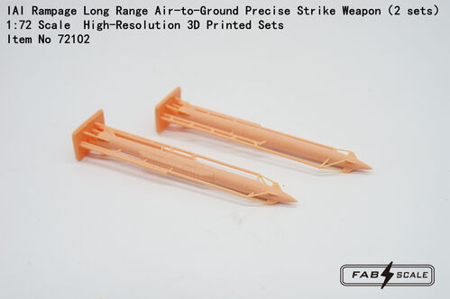 Fab Scale Fa72102 IAI Rampage Long Range Air-to-Ground Precise Strike Weapon (2 pcs / 3D-Printed)