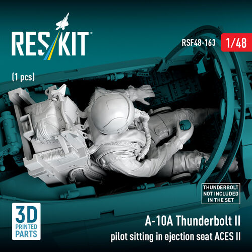 RES/KIT F48-0163 Fairchild A-10 A Thunderbolt II - Pilot in Standing Position Scene 2 (1 Figure / 3D-Printed)