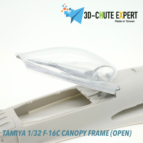 3D-CHUTE EXPERT 0210517 General Dynamics F-16 C/J - Canopy Frame (Open / for Tamiya Kits)