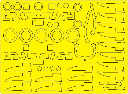New Ware AM1357 Grumman E-2 C Hawkeye - EXPERT Kabuki Masks (for Heller and Eduard Kits)