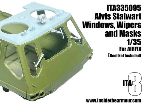 Inside the Armour ITA335095 Alvis FV622 Stalwart - Replacement Windows and Wipers (for Airfix Kits)