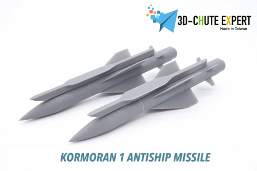 3D-CHUTE EXPERT 0110056 Kormoran 1 Anti-Ship Missile (2 pcs)