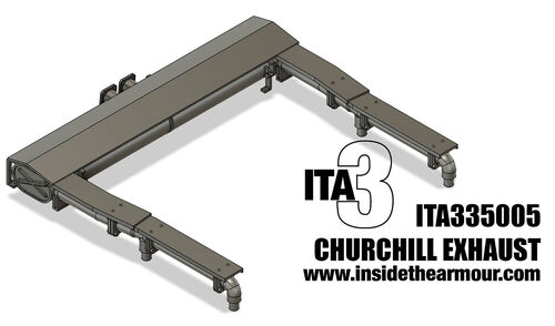 Inside the Armour ITA335005 Churchill - 3D-Printed Exhausts (for AFV Club and Tamiya Kits)