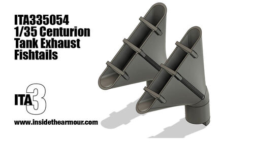 Inside the Armour ITA335054 Centurion Tank Fishtails (for AFV Club Kits / 3D-Printed)