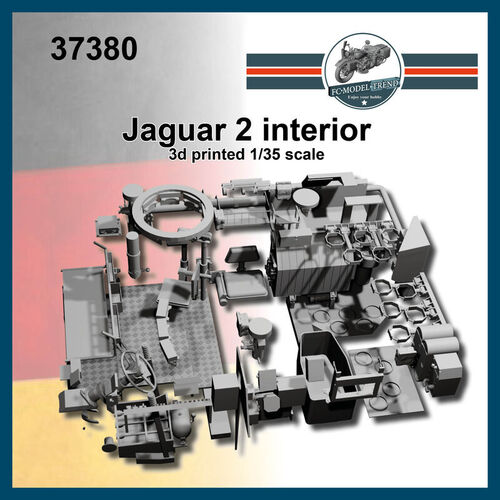 NEW! FC ModelTrend 37380 German Jaguar 2 - Interior Set (for Das Werk Kits / 3D-Printed)